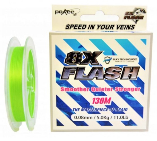 Fir Textil Pokee 8X Flash Lime Green 130m