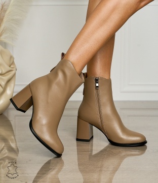 Botine moderne din piele naturală cu toc înalt – SN5005