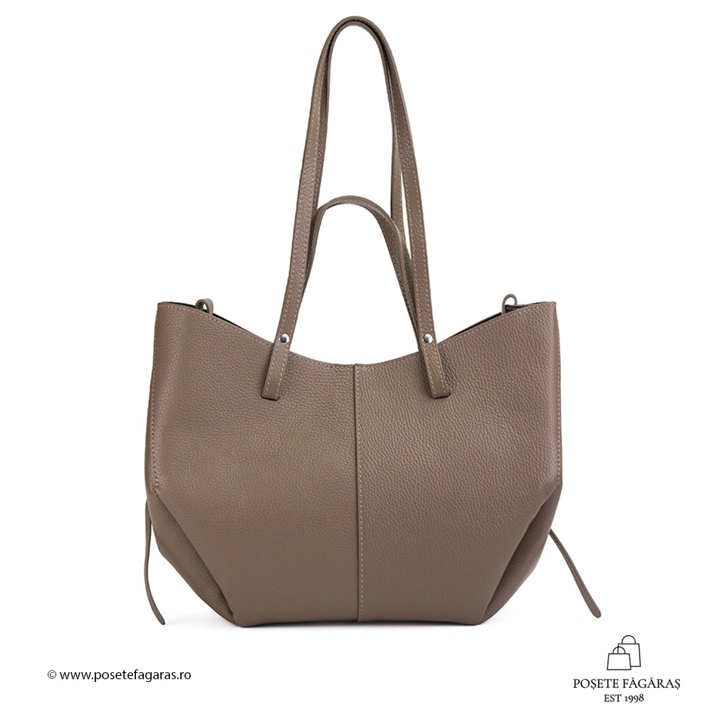 Poseta Piele Mirai - TAUPE