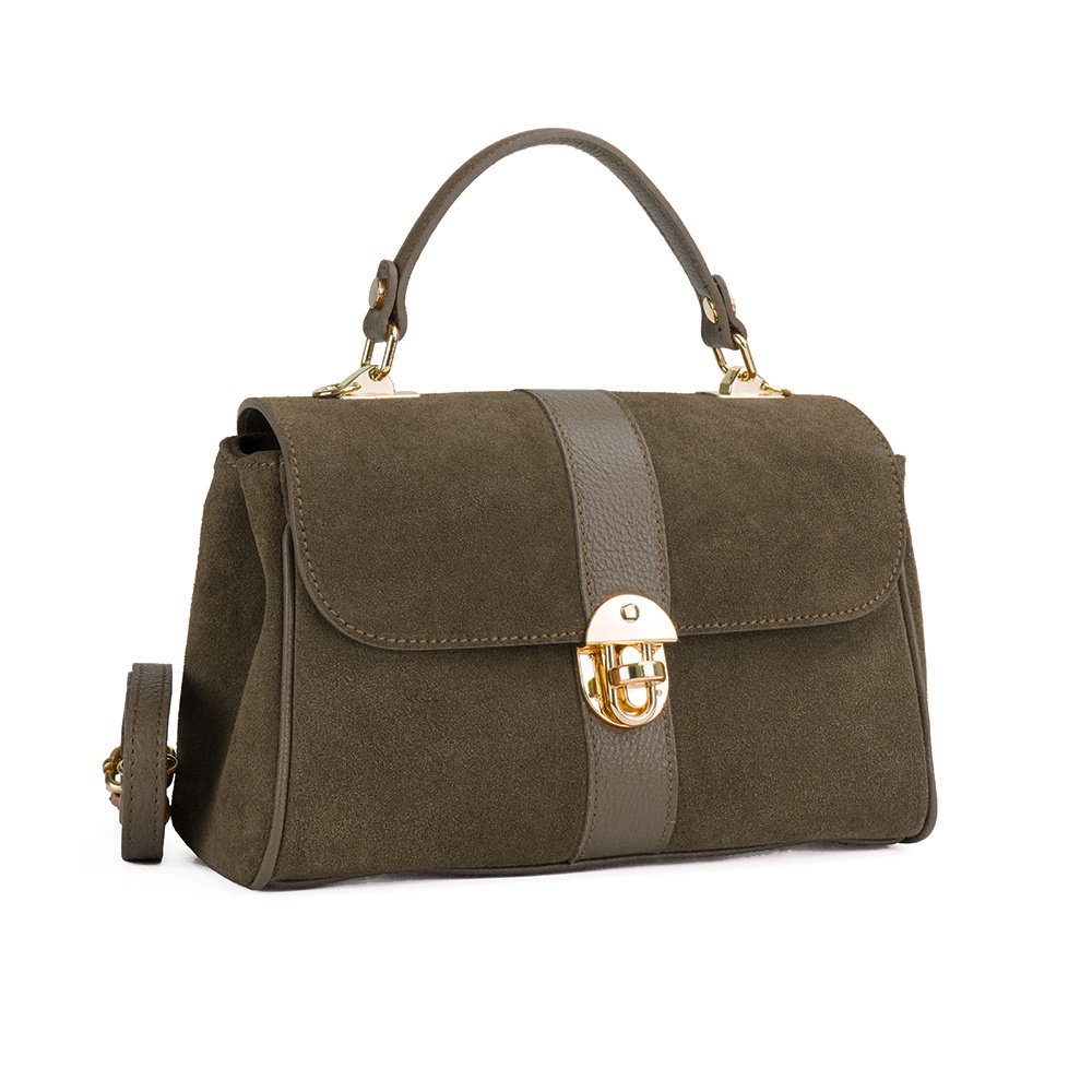 Poseta Piele Intoarsa Giulia - TAUPE