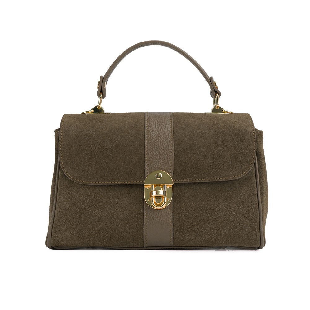 Poseta Piele Intoarsa Giulia - TAUPE