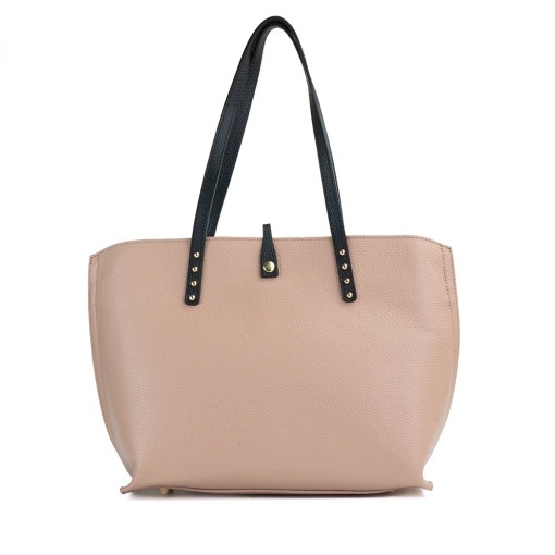 Poseta Piele Isabelle - ROZ-NEGRU