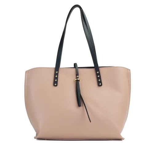 Poseta Piele Isabelle - ROZ-NEGRU