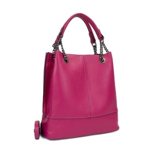 Poseta Piele Lucia - FUCSIA