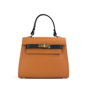 Poseta Thea Safiano Camel din Piele Naturala | Geanta Casual