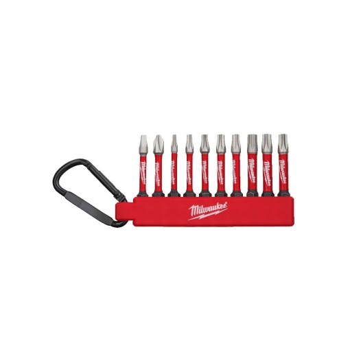 Set 10 biti SHOCKWAVE IMPACT DUTY cu carabiniera, lungime 50 mm ...