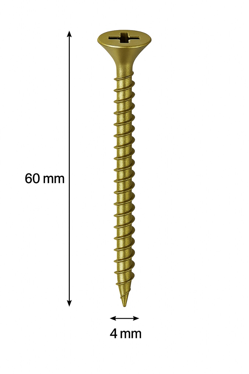 SURUB PAL SI LEMN CAP INECAT 4 X 60MM (500 BUC)