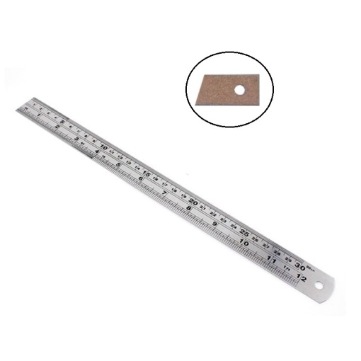 rigla 30 cm, rigla cu talpa din pluta, rigla protectie, rigla ...